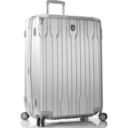 Hartschalen-Trolley Heys "Xtrak, in verschiedenen Farben und Größen", Gr. B/H/T: 53 x 76 x 30 127, silber, Polycarbonat-Verbundwerkstoff, festlich, Koffer, Heys x Joachim Llambi Handgepäck-Koffer TSA Schloss Volumenerweiterung