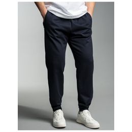 Sweathose TRIGEMA "TRIGEMA Jogginghose", Herren, Gr. XL, US-Größen, blau (navy), 70% Baumwolle, 30% Polyester, Hosen Sweathose