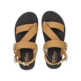 Sandalette Jack Wolfskin "URBAN ENTDECKUNG BELT SANDAL W", Gr. UK65-EU40, Normalschaft, braun (dunelands), Main Material 100% Polyamide Sole, Schuhe Riemchensandale Sandale