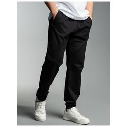 Sweathose TRIGEMA "TRIGEMA Jogginghose", Herren, Gr. L, US-Größen, schwarz, 70% Baumwolle, 30% Polyester, Hosen Sweathose