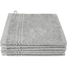 Waschhandschuh Dyckhoff "Nature", silber, B:16cm L:21cm, Baumwolle, Waschlappen