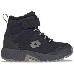 Lotto Kinder Outdoorwinterstiefel, Gr. 39schwarz, grau, Kunstfaser, Synthetik, unifarben, Schuhe, - wasser- & windabweisend und dennoch atmungsaktiv