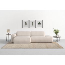 Trendmanufaktur "Braga, mit hochwertigem Kaltschaum, L-Form, in Cord erh&auml;ltlich" modernes Sofa, Couch mit hohem Sitzkomfort, 275/72/160 cm (B/H/T)