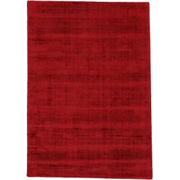 Teppich CarpetFine "Ava Viskoseteppich", rot, B:120, Viskose, Teppiche, Seidenoptik, leichter Glanz, auch als Läufer erhältlich