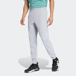 Sporthose adidas Performance "TECH APP S-PANT", Herren, Gr. L, N-Gr, halo silber, lime burst, Obermaterial: 87% Polyester, 13% Elasthan, Hosen