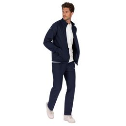 Jogginganzug TRIGEMA "TRIGEMA Freizeitanzug-Set", Herren, Gr. L, blau (navy), 100% Baumwolle, Casual, Sportanzüge
