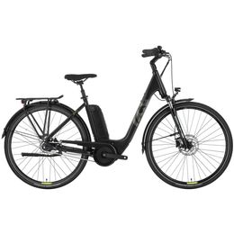 E-Bike HUSQVARNA E-BICYCLES "E-Citybike Grand City Y2" Gr. 50, schwarz (schwarz matt, schwarz), Elektrofahrräder, 50cm, 28 Zoll (71,12cm), Pedelec, Elektrofahrrad für Herren u. Damen, tiefer Einstieg