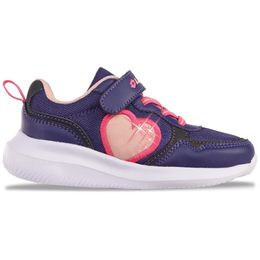 Sneaker Lotto, Kinder, Gr. 25, lila (lila, pink), Kunstfaser, Synthetik, mehrfarbig, Schuhe, - mit blinkenden LEDs