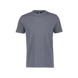 T-Shirt Lerros "Lerros Klassisches Rundhals T-Shirt", Herren, Gr. M, grau (rock grau), 100% Baumwolle, Shirts