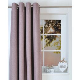 Vorhang HEINE HOME Gr. 2, braun, B:140cm H:175cm, Polyester, Gardinen
