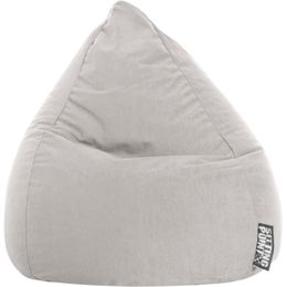 Sitzsack MAGMA HEIMTEX "BeanBag EASY L", grau, B:90cm, Bezug: 100% Polyester, Sitzsäcke