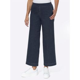 7/8-Jeans Inspirationen, Damen, Gr. 36, Normalgrößen, blau (dunkelblau), 98% Baumwolle, 2% Elasthan, unifarben, lang, Jeans