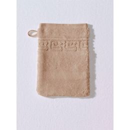 Caw&ouml; Handtuch CAW&Ouml; Gr. 4, beige, B:16cm L:22cm, Walkfrottee, 100% Baumwolle, Handt&uuml;cher