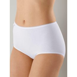 Taillenslip Sloggi, Damen, Gr. 38, weiß, 96% Baumwolle, 4% Elasthan, Unterhosen