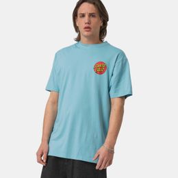 T-Shirt Santa Cruz "CLASSIC DOT CHEST T-SHIRT", Herren, Gr. L, norse blau, Obermaterial: 100% Baumwolle, Shirts