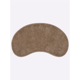 Badematte Grund Gr. 3, grau (taupe), oval (45 x 100 ), 1, Badematten