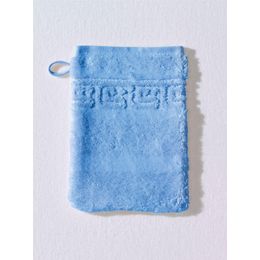 Caw&ouml; Handtuch CAW&Ouml; Gr. 5, blau (bleu), B:30cm L:50cm, Walkfrottee, 100% Baumwolle, Handt&uuml;cher