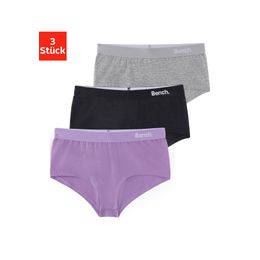 Panty Bench., Kinder, Gr. 122/128, lila (lila, schwarz, grau), Jersey, Obermaterial: 92% Baumwolle, 8% Elasthan, unifarben, körpernah, Unterhosen, mit weichen Taillenbündchen