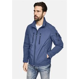 Outdoorjacke NEW CANADIAN, Herren, Gr. 58, blau, 100% Polyamid, unifarben, kurz, hoch geschlossener Ausschnitt, Jacken Outdoorjacke, mit locker-leichtem Stoff