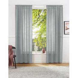 Vorhang "Lanea" Gr. 4, gr&uuml;n (mint), B:135cm H:245cm, Baumwolle, Polyester, LeGer Home by Lena Gercke, Gardinen, Leinenoptik, 1 Schal, verschiedene Gr&ouml;&szlig;en