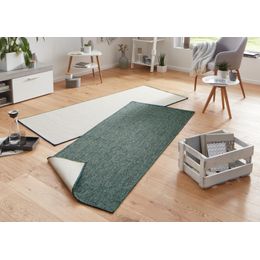 Teppich NORTHRUGS "Miami Wendeteppich" Gr. 12, gr&uuml;n, B:80cm H:5mm L:250cm, Kunstfaser, Teppiche, Teppich, In-& Outdoor, Wetterfest, Balkon, L&auml;ufer, Wohnzimmer, Wasserfest