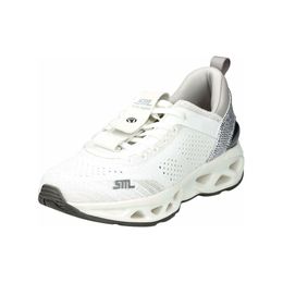Sneaker Steve Madden "Steve Madden Sneaker Mesh", Damen, Gr. 39, silber (wei&szlig;, silber), Textil, Schuhe Sneaker