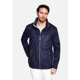 Outdoorjacke Cabano "High Performance", Herren, Gr. 29, blau (dunkelblau), 100% Polyester, unifarben, normal, hoch geschlossener Ausschnitt, Jacken Outdoorjacke, mit atmungsaktiver Funktion