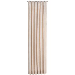 Vorhang WIRTH "Trondheim 234 g/m&sup2;" Gr. 8, beige (natur), B:172cm H:160cm, Chenille, Polyacryl, Gardinen