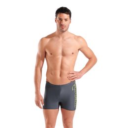 Badehose arena "MEN'S arena SCRATCHY SWIM SHORT", Herren, Gr. 4, N-Gr, grau (asphalt), Obermaterial: 80% Polyamid, 20% Elasthan, Badehosen
