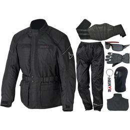 Nerf Motorradkombi NERVE Gr. M, schwarz, Overalls, M, Obermaterial: 100% Polyester. Innenseite: 100% Polyester
