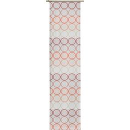Schiebegardine WIRTH "Zirbello" Gr. 1, orange (terrakotta), B:60cm H:145cm, Jacquard, Baumwolle, Polyester, Gardinen