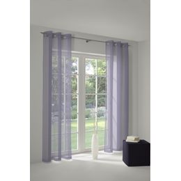 Vorhang WIRTH "LORCA" Gr. 1, lila (flieder), B:132cm H:150cm, Obermaterial: 66% Polyester, 34% Baumwolle, Gardinen