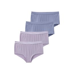 Panty Buffalo "für Mädchen", Kinder, Gr. 122/128, lila (flieder, lila), Single Jersey, Obermaterial: 92% Baumwolle, 8% Elasthan, unifarben, Unterhosen, mit bequemen Taillenbündchen