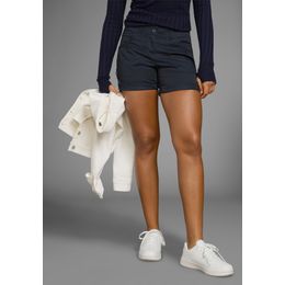 Bermudas Kangaroos, Damen, Gr. 36, N-Gr, blau (marine), Web, Obermaterial: 100% Baumwolle, unifarben, Casual, schmal, Hosen Shorts Strandshorts, krempelbar