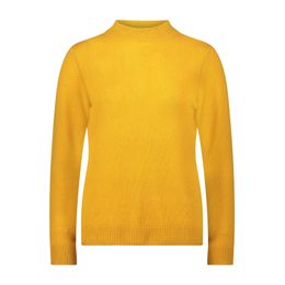 Strickpullover Betty Barclay "Betty Barclay Damen Kaschmir-Pullover mit Stehkragen", Damen, Gr. 36, gold, Strick, Obermaterial: 100% Kaschmir., gerade, Pullover