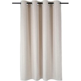 Vorhang HEINE HOME Gr. 1, beige (creme), B:140cm H:145cm, Polyester, Gardinen