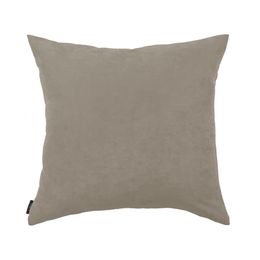 Kissenh&uuml;lle HOMING "Monaco" Gr. 2, grau (taupe), B:40cm L:40cm, Polyester, Polyester, Kissenbez&uuml;ge, Kissenh&uuml;lle, Pflegeleicht