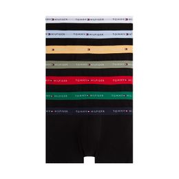 Trunk "7P TRUNK WB", Herren, Gr. L (52), v bl, b or, ut sg, ds sk, pr rd, nv g, w, Jersey, Obermaterial: 95% Baumwolle, 5% Elasthan, Tommy Hilfiger Underwear, körpernah, Unterhosen, mit Logobund
