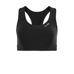 Sport-Bustier WINSHAPE "SB101-Schwarz", Damen, Gr. L, schwarz, 80% Polyester, 20% Elasthan, BHs BH Sport Bustiers, Functional
