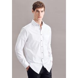 Businesshemd Seidensticker "Regular", Herren, Gr. XL (43), normale &Auml;rmell&auml;ngen, wei&szlig;, 100% Baumwolle, unifarben, regular fit, 2-Knopf-Manschette, Hemden, Regular 1/1 Kentkragen Uni