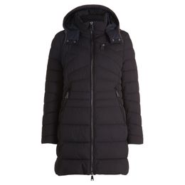 Steppjacke Gil Bret "Gil Bret Damen Steppmantel mit abnehmbarer Kapuze", Damen, Gr. 36, schwarz, Obermaterial: 100% Polyamid. Besatz: 85% Polyester, 15% Polyurethan, tailliert, Jacken