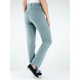 5-Pocket-Jeans Classic Basics, Damen, Gr. 50, Normalgrößen, grün (jade), 98% Baumwolle, 2% Elasthan, unifarben, lang, Jeans