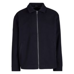 Allwetterjacke Urban Classics "Urban Classics Herren Basic Blouson Jacket", Herren, Gr. L, schwarz, 100% Polyester, unifarben, loose fit, amerikanischer Ausschnitt, Jacken