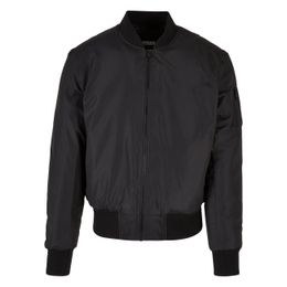 Allwetterjacke Urban Classics "Urban Classics Herren Recyclet Basic Bomber Jacket", Herren, Gr. XL, schwarz, 63% Polyester, 37% Polyester, unifarben, Casual, relaxed fit, Rundhals, Jacken