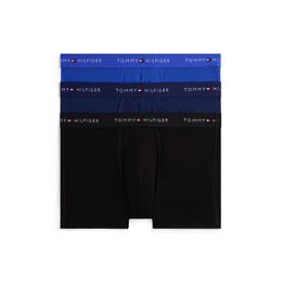 Trunk "3P TRUNK DTM", Herren, Gr. L52, nob blu, prp nvy, blk, Jersey, Obermaterial: 95% Baumwolle, 5% Elasthan, Tommy Hilfiger Underwear, normal, Unterhosen, mit Logobund