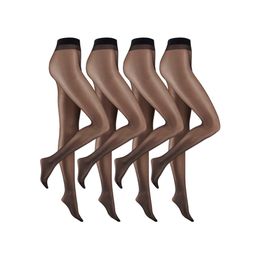 Feinstrumpfhose Camano "fine everyday", Damen, Gr. 40, schwarz, Obermaterial: 90% Polyamid, 10% Elasthan, unifarben, elastisch, Strumpfhosen Feinstrumpfhose, mit leicht verst&auml;rkte, kaum sichtbare Fu&szlig;spitze