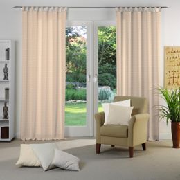 Vorhang WIRTH "Berwick" Gr. 1, orange (terra), B:132cm H:145cm, Jacquard, Baumwolle, Polyester, Gardinen