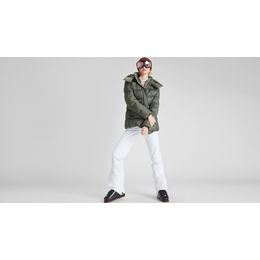 Skihose Maier Sports "Allissia slim", Damen, Gr. 38, Normalgrößen, weiß, 90% Polyester, 10% Elasthan, Hosen, Damen Schneehose, wind- und wasserdicht, 2 RV-Taschen, Slim Fit