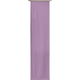 Schiebegardine WIRTH "Newbury" Gr. 1, lila (flieder), B:57cm H:145cm, Jacquard, Baumwolle, Polyester, Gardinen, Ohne Befestigungszubehör, Breite: 57 cm