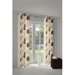 Vorhang WIRTH "Marek" Gr. 1, braun, B:145cm H:150cm, Polyester, Gardinen